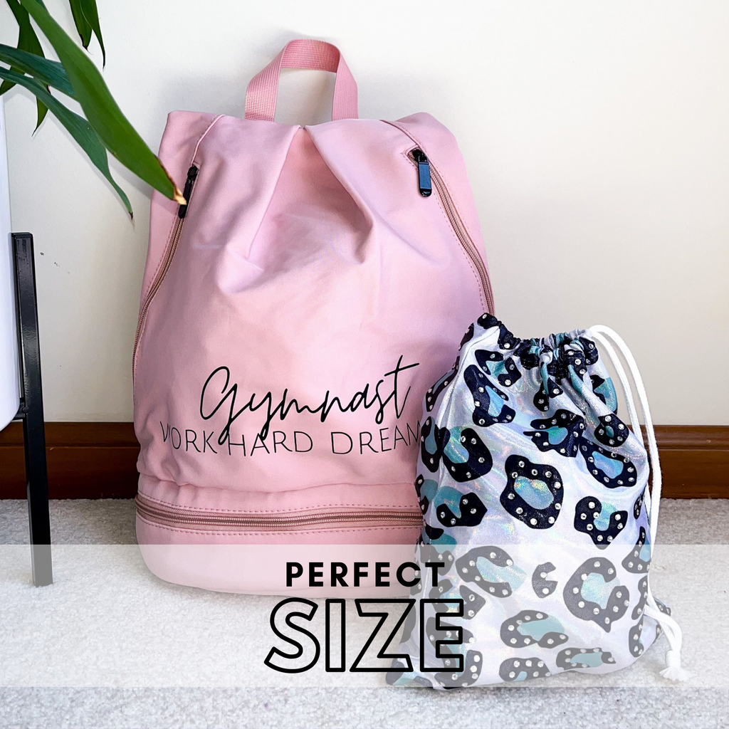 Gymnastics Backpack- Small “Work Hard Dream Big” Gymnast Bag – GymnasticsHQ